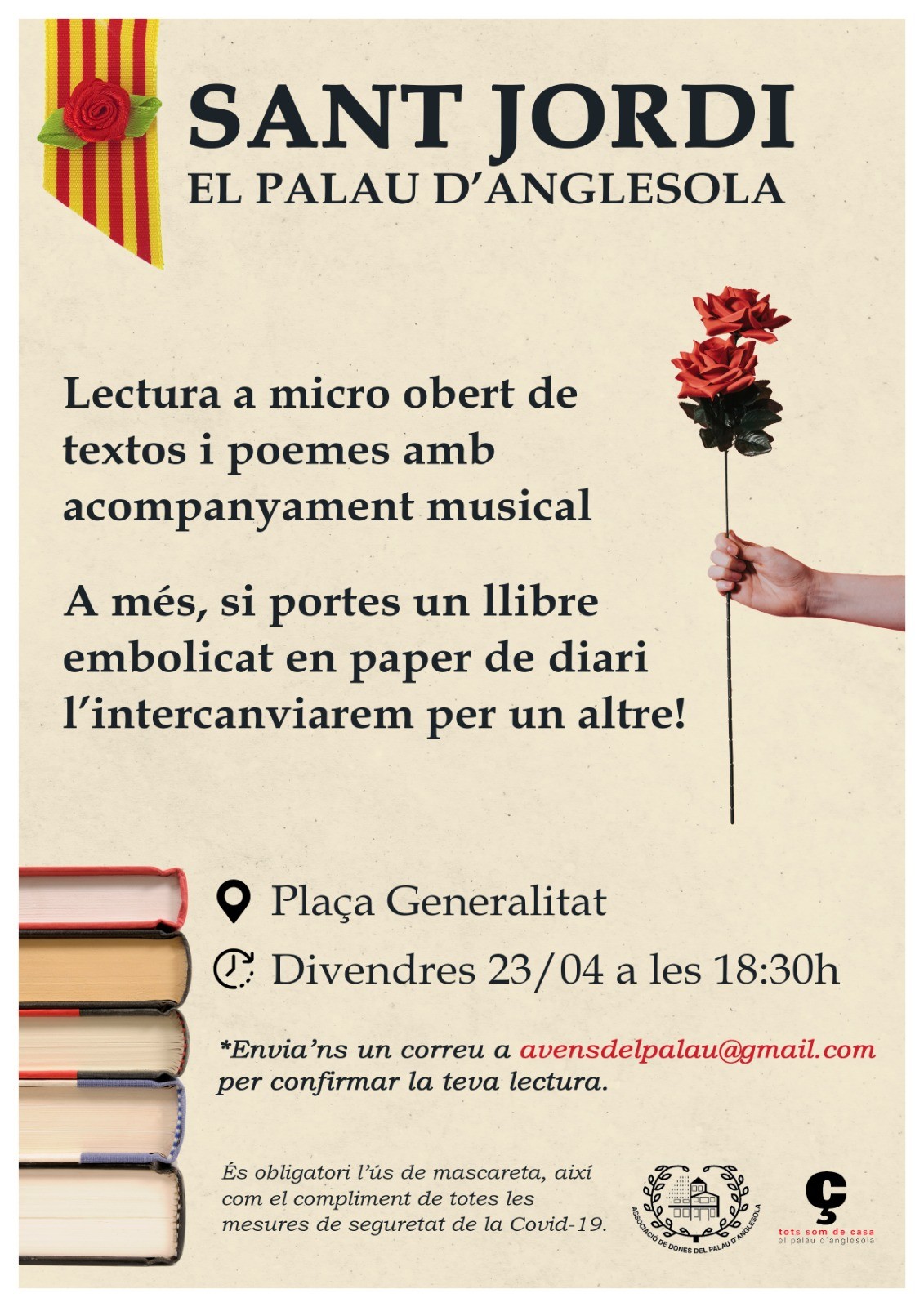 Lectura de textos i poemes la Diada de Sant Jordi - Avenç del Palau d ...